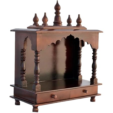 Furniture Wala Pooja Mandir Wooden Temple Without Door Big Size (46 X ...