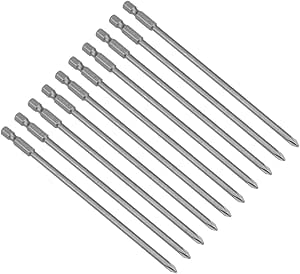 uxcell 10 Pcs 4.5mm PH1 Magnetic Phillips Screwdriver Bits, 1/4 Inch Hex Shank 5.9-inch Length ...