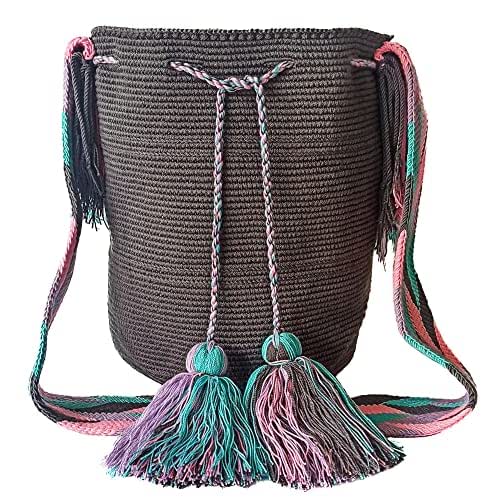Amazon.com: Wayuu mochila bag for women, crocheted tote bag/large ...