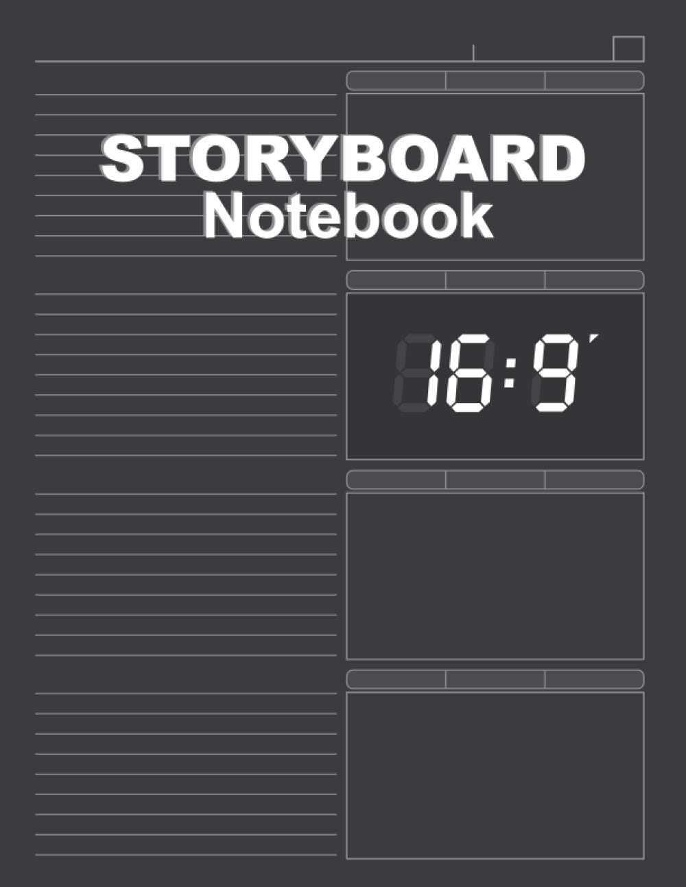 Storyboard Notebook 16:9: Blank Storybook Sketchbook | 16:9 Thumbnail ...