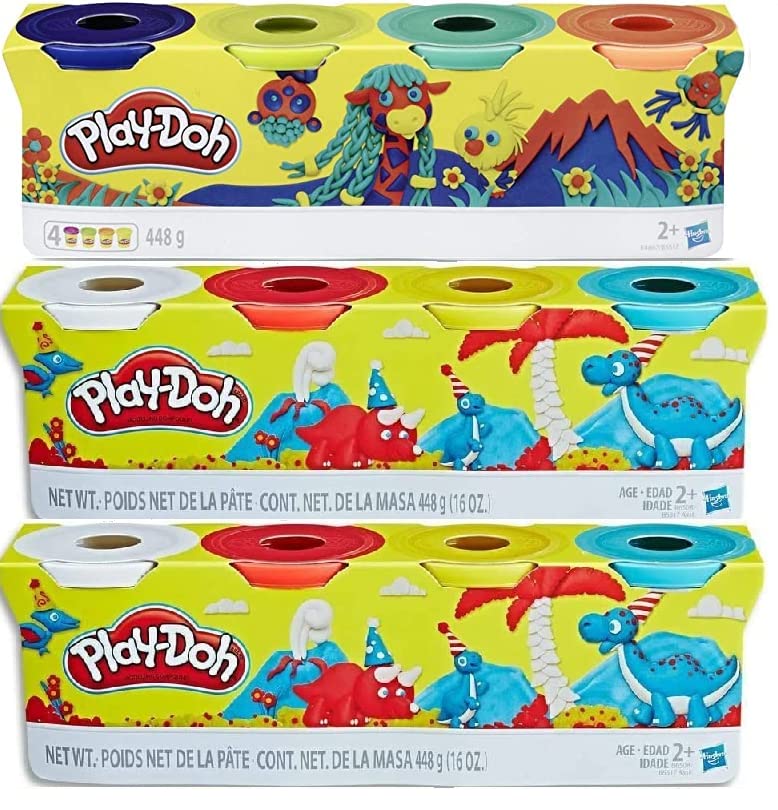 Amazon.com: Play-Doh Bulk 12-Pack of Non-Toxic Modeling Compound, (4oz ...