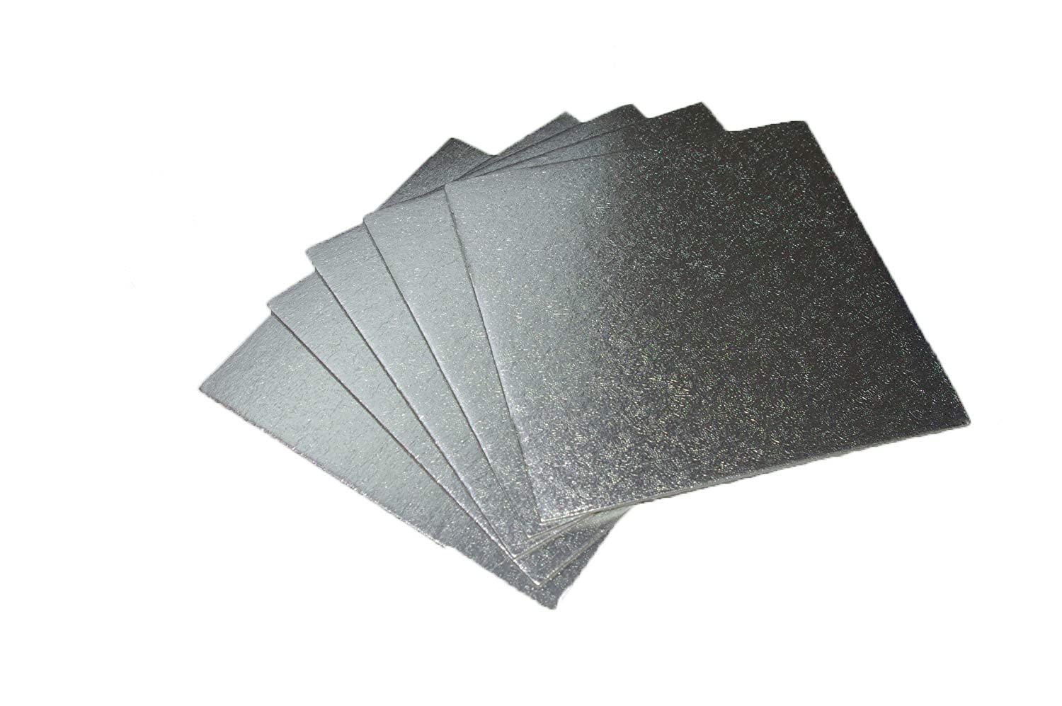 LARRYROO Square Cut-Edge Cake Boards Decoration Support Cards (5, 6 ...