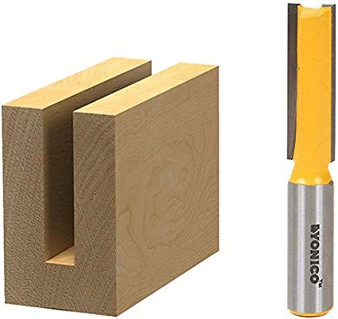 YONICO Straight Router Bits 1/2-Inch Diameter X 1-1/2-Inch Height 1/2 ...