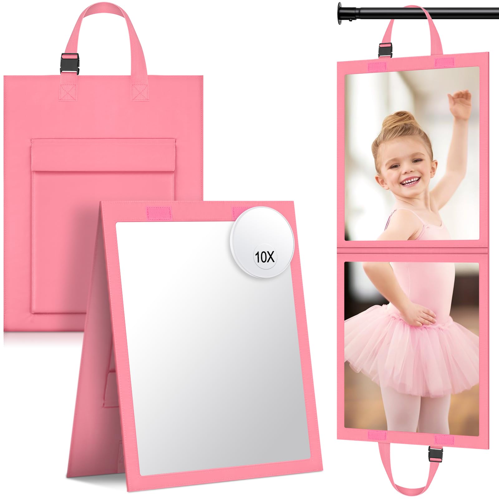 Amazon.com: Foldable HD Backstage Hanging Dance Mirror 33" x 12.6 ...