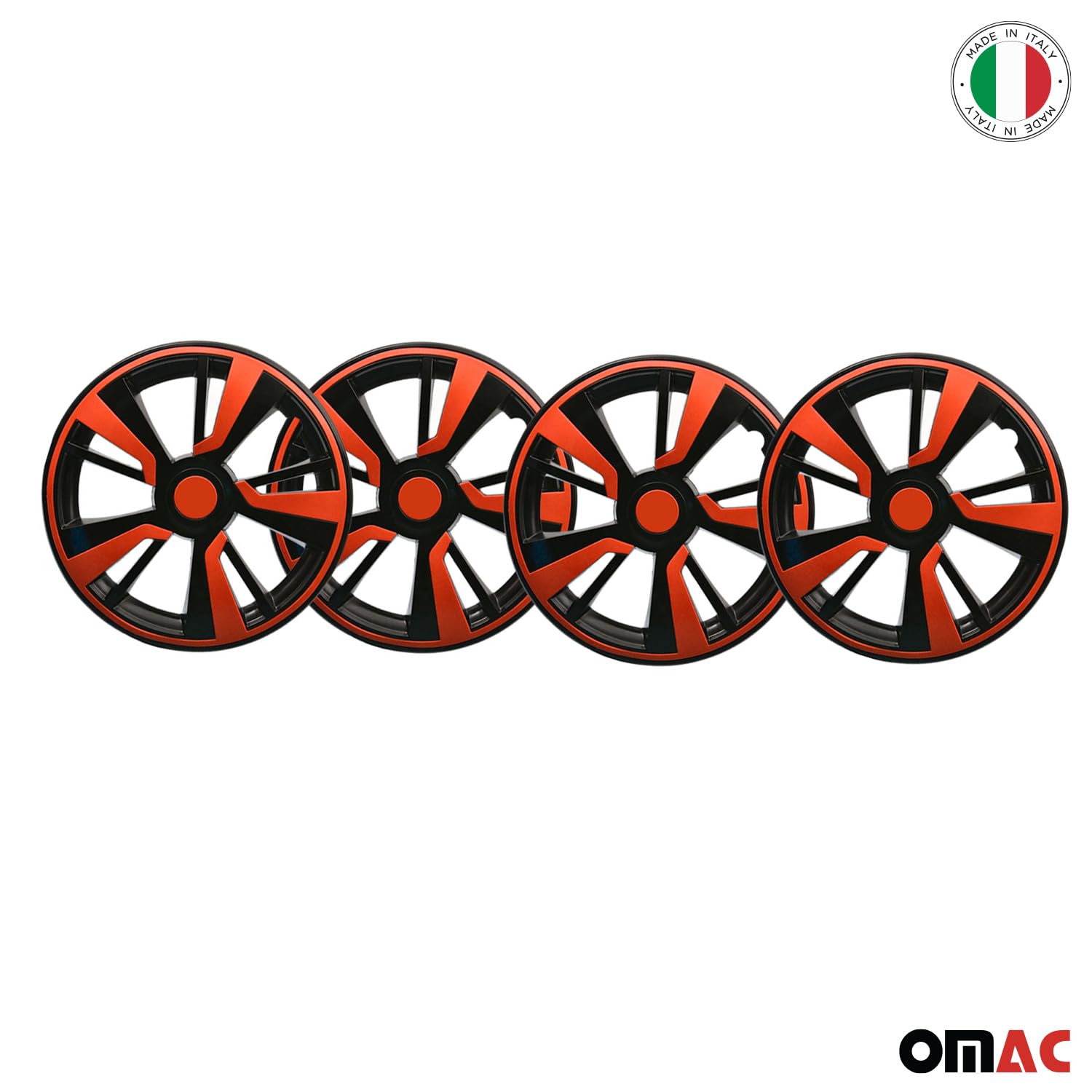 Hub Caps 16 Inch OMAC - Black Violet Gloss Set Of 4 For Honda Civic ...