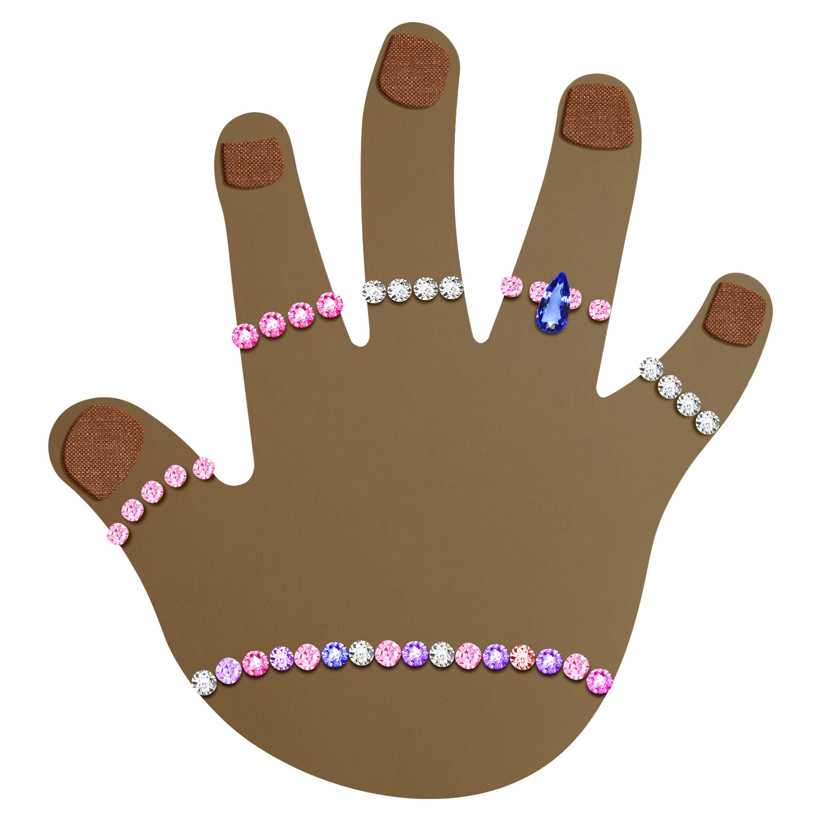 Snapklik.com : Multicultural Handprint Cut Outs Skin Tone Handprint ...
