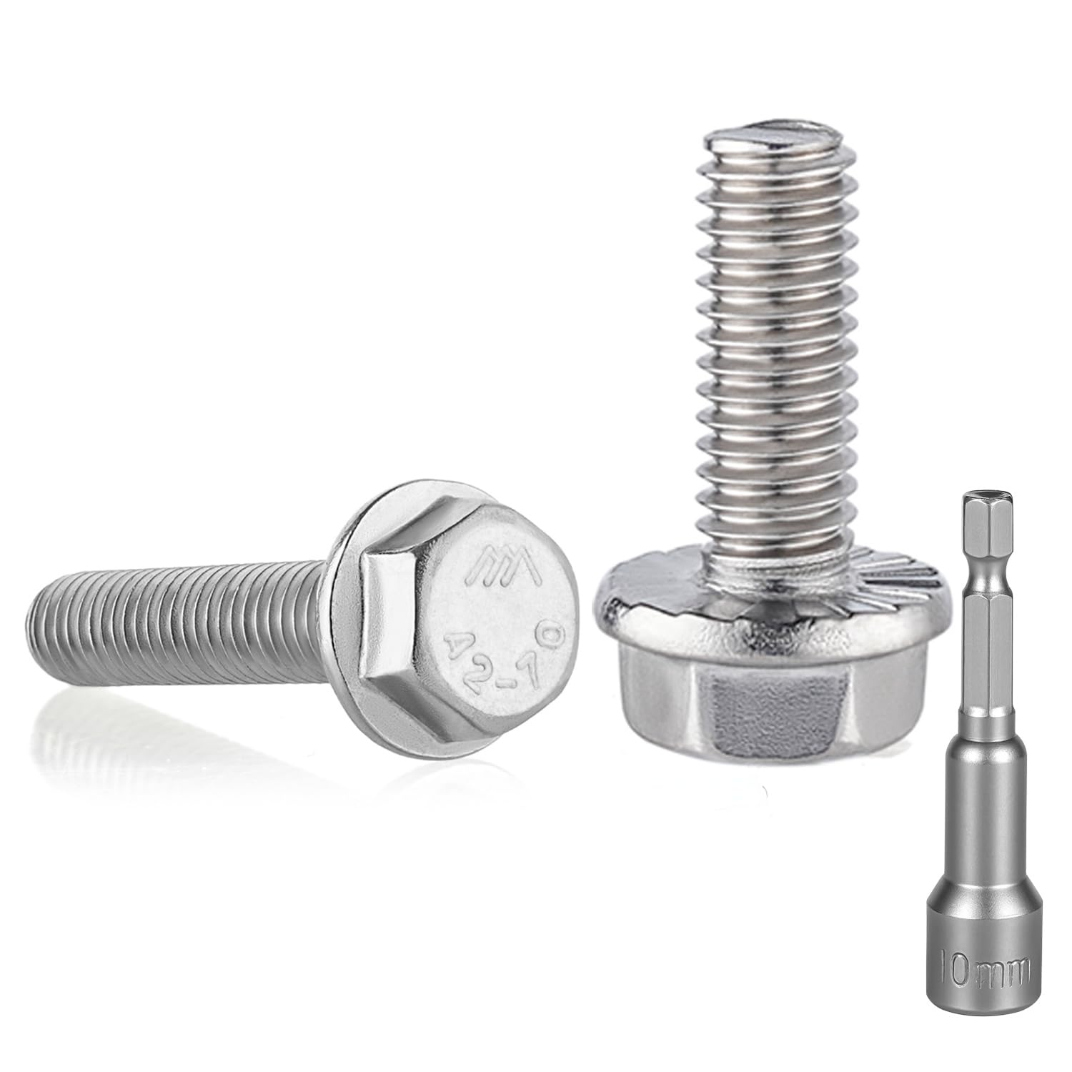 Snapklik.com : 25PCS Flanged Hex Head Bolts M616 Flange Hexagon Screws ...