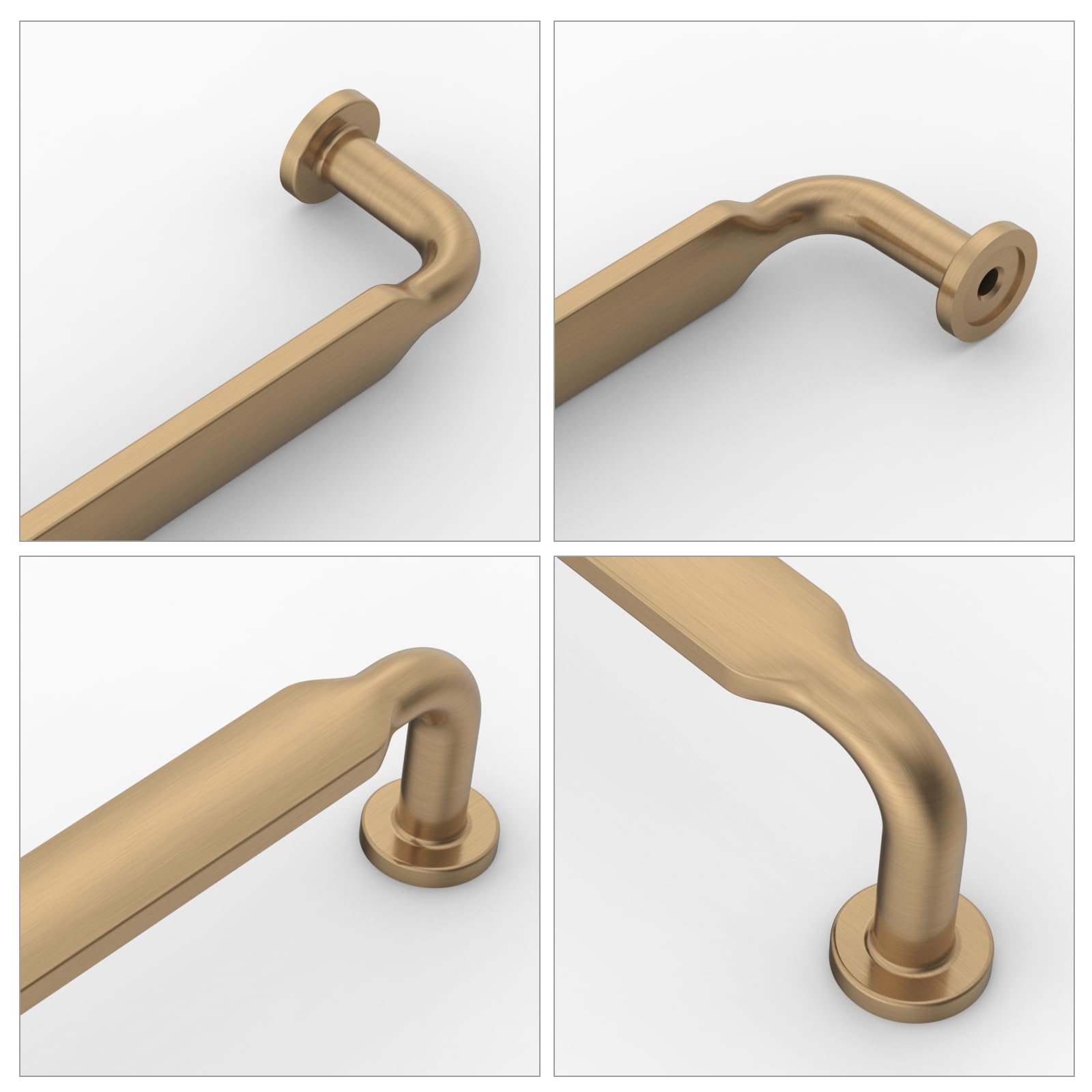 Snapklik.com : 10 Pack Champagne Bronze Cabinet Pulls 3 Inch Kitchen ...