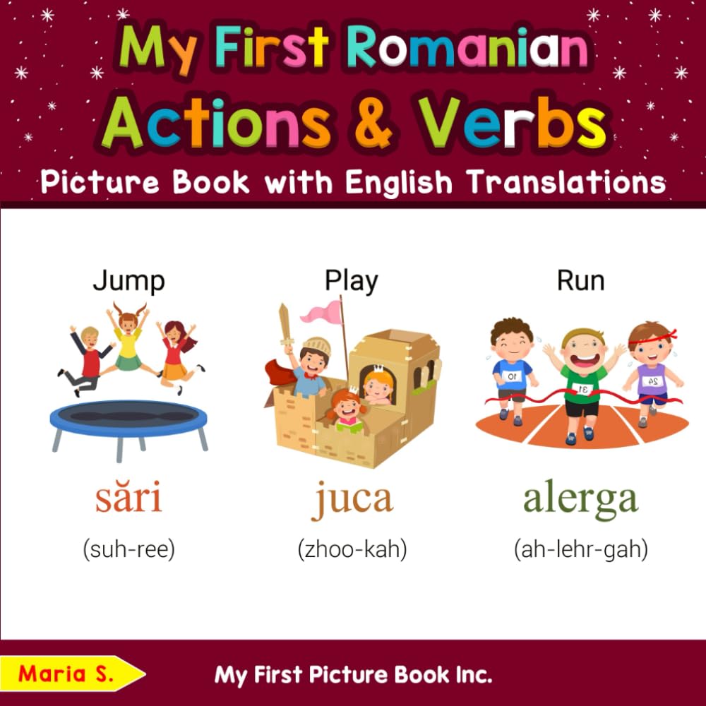 Amazon.com: My First Romanian Action & Verbs Picture Book with English Translations (Teach ...