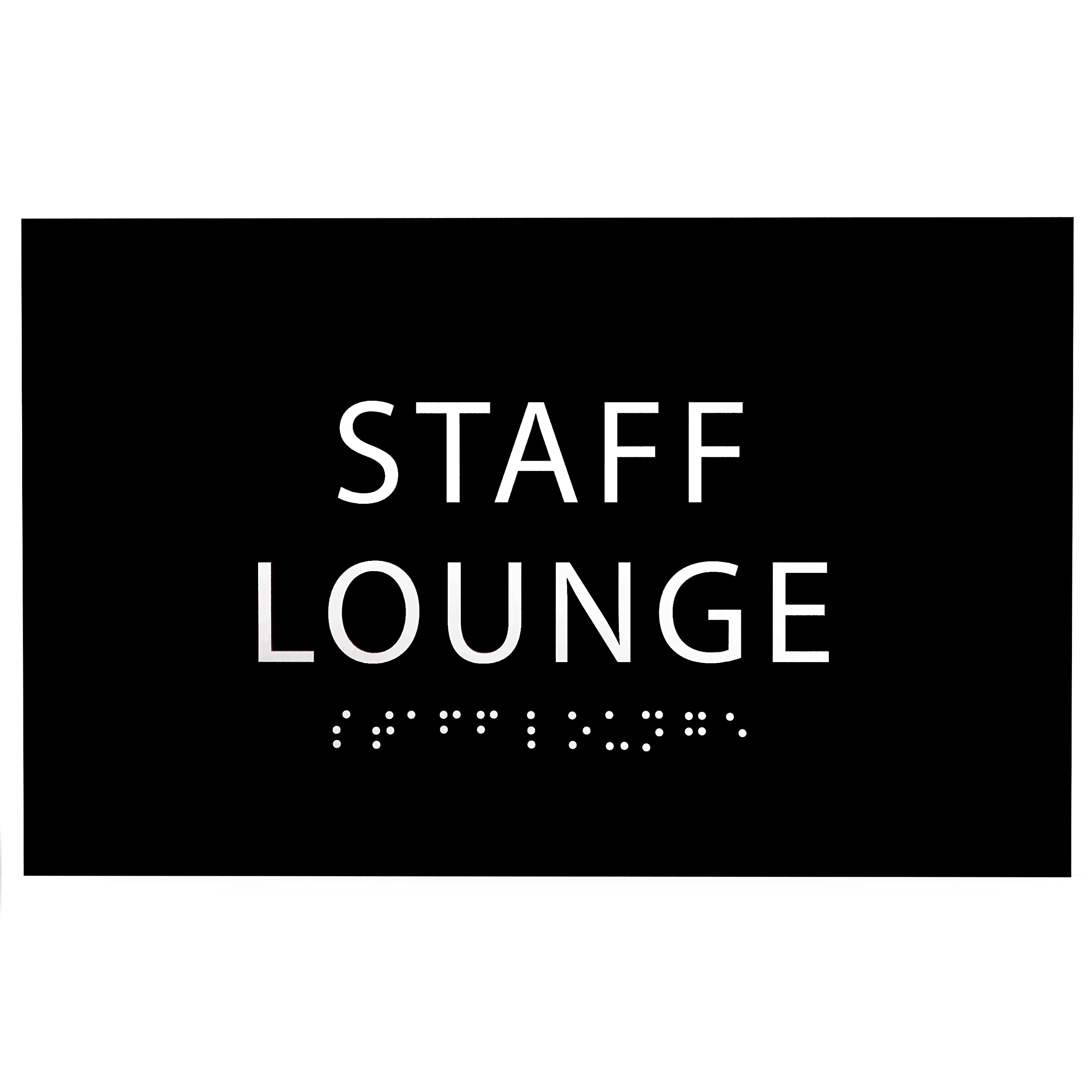 Amazon.com: ADA CENTRAL SIGNS - 6" X4" Staff Lounge Sign - ADA ...