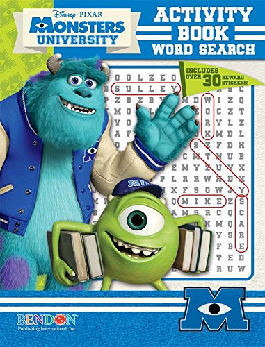 Disney*Pixar Monsters University Activity Book Word Search (Inclides ...