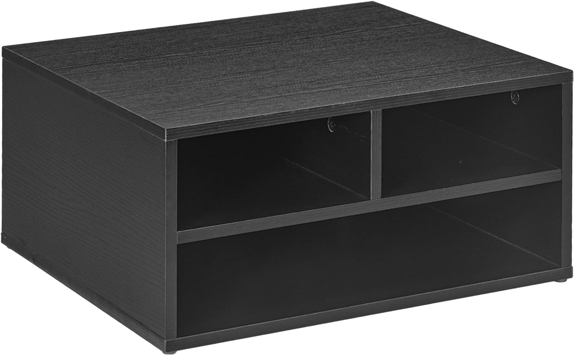 HOMCOM Desktop Printer Stand with Storage, 2-Tier Desk Organizer with 3 ...