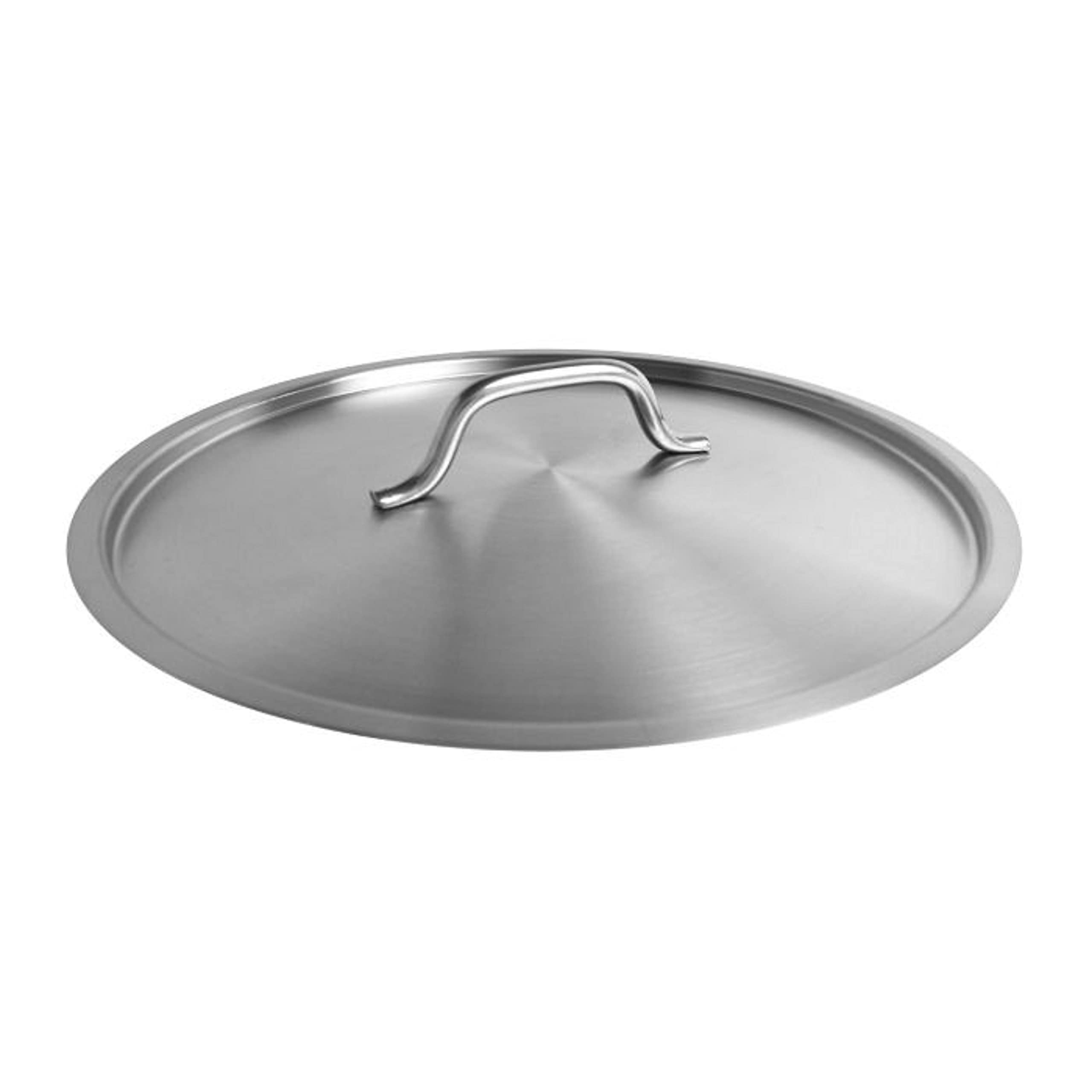 Snapklik.com : 32 Qt Stainless Steel Stock Pot Lid 15" Diameter X 1/2 ...