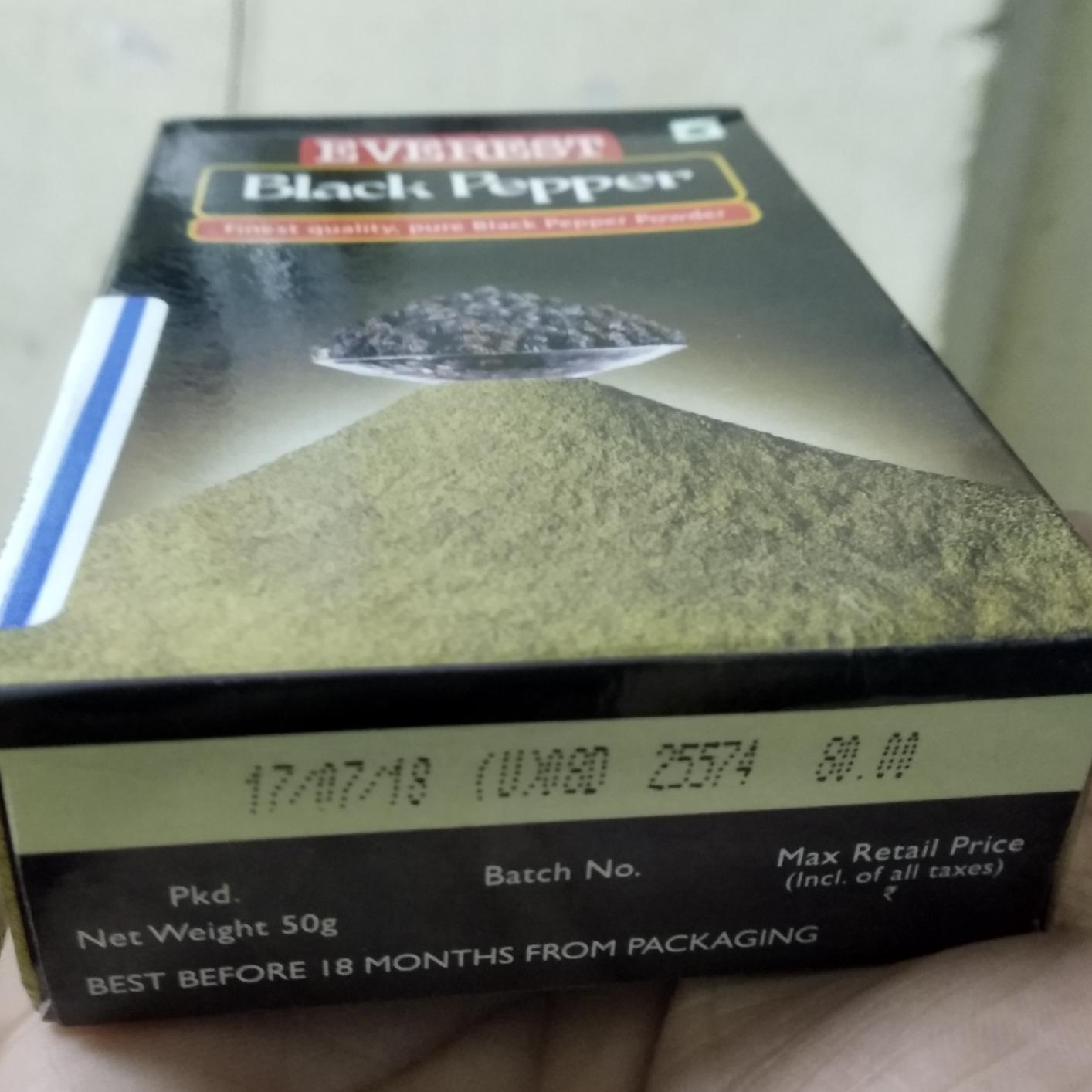 Everest Powder - Black Pepper, 50g Pouch : Amazon.in: Grocery & Gourmet ...
