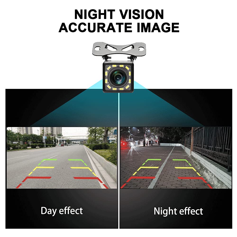 Snapklik.com : 12LED Backup Camera Car Rear View Camera
