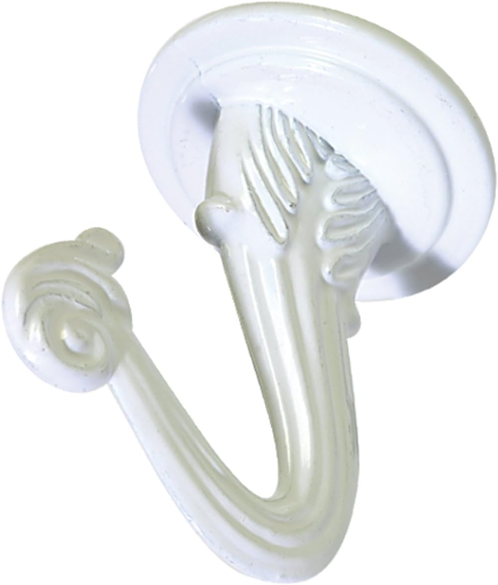 Amazon.com: The Hillman Group 54052 Plastic Swag Hook, White, 2-Pack ...