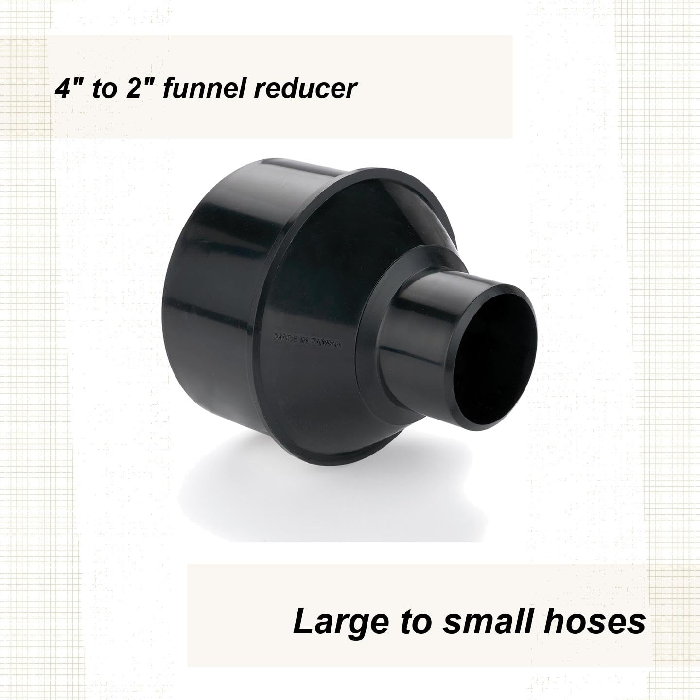 Snapklik.com : Woodriver Dust Connection 4" To 2" Funnel Reducer Dust ...