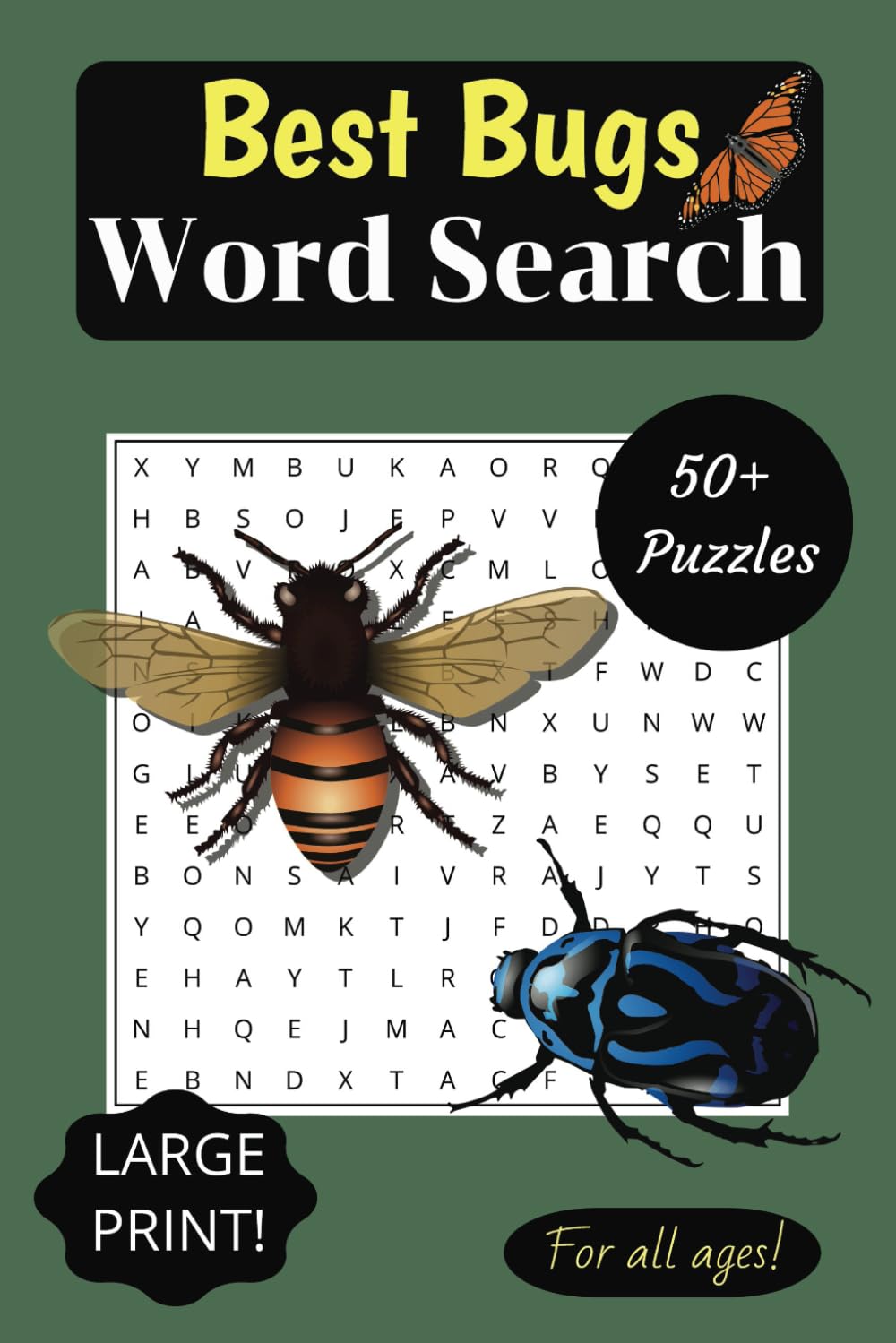 Best Bugs Word Search Puzzle Book: Word Searches with Easy to Read ...