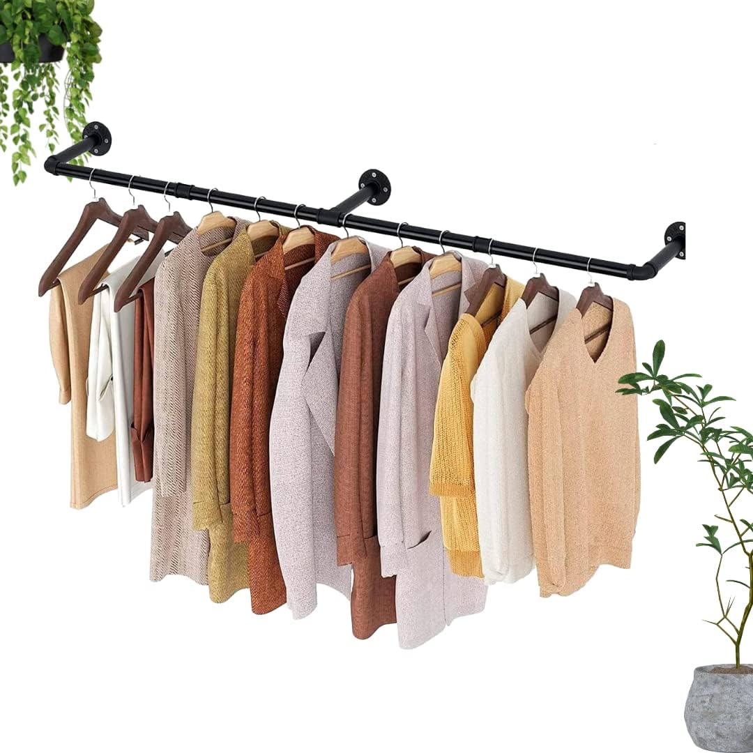 Bee Vibes Estante Perchero de Ropa 184 cm - Barra Industrial ...
