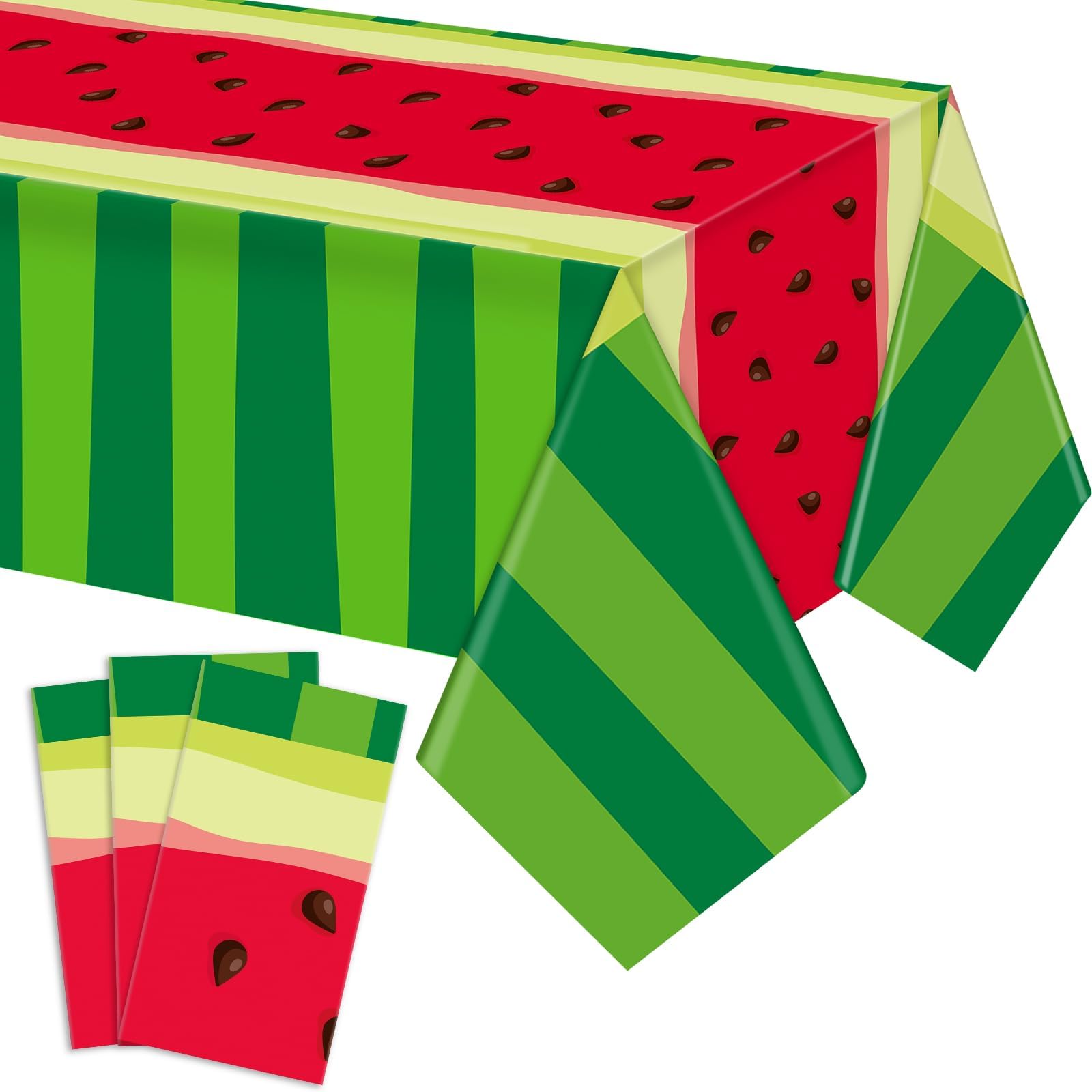 Amazon.com: Windkream 3 Pcs Watermelon Print Tablecloth Watermelon ...