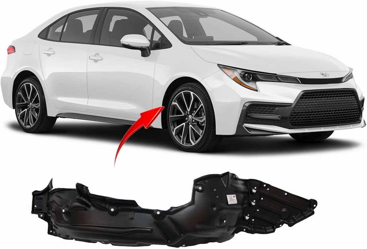 Amazon.com: FitParts Front Right Passenger Side Fender Liner Compatible ...