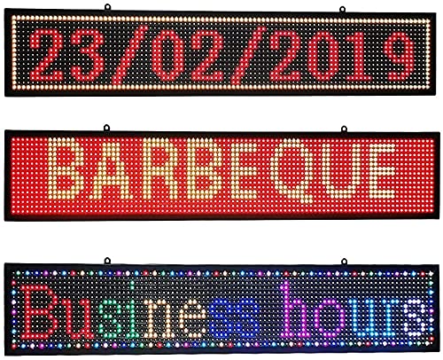 Buy CX P10 LED Sign 40" x 8" Indoor Scrolling LED Signs Full Color High ...