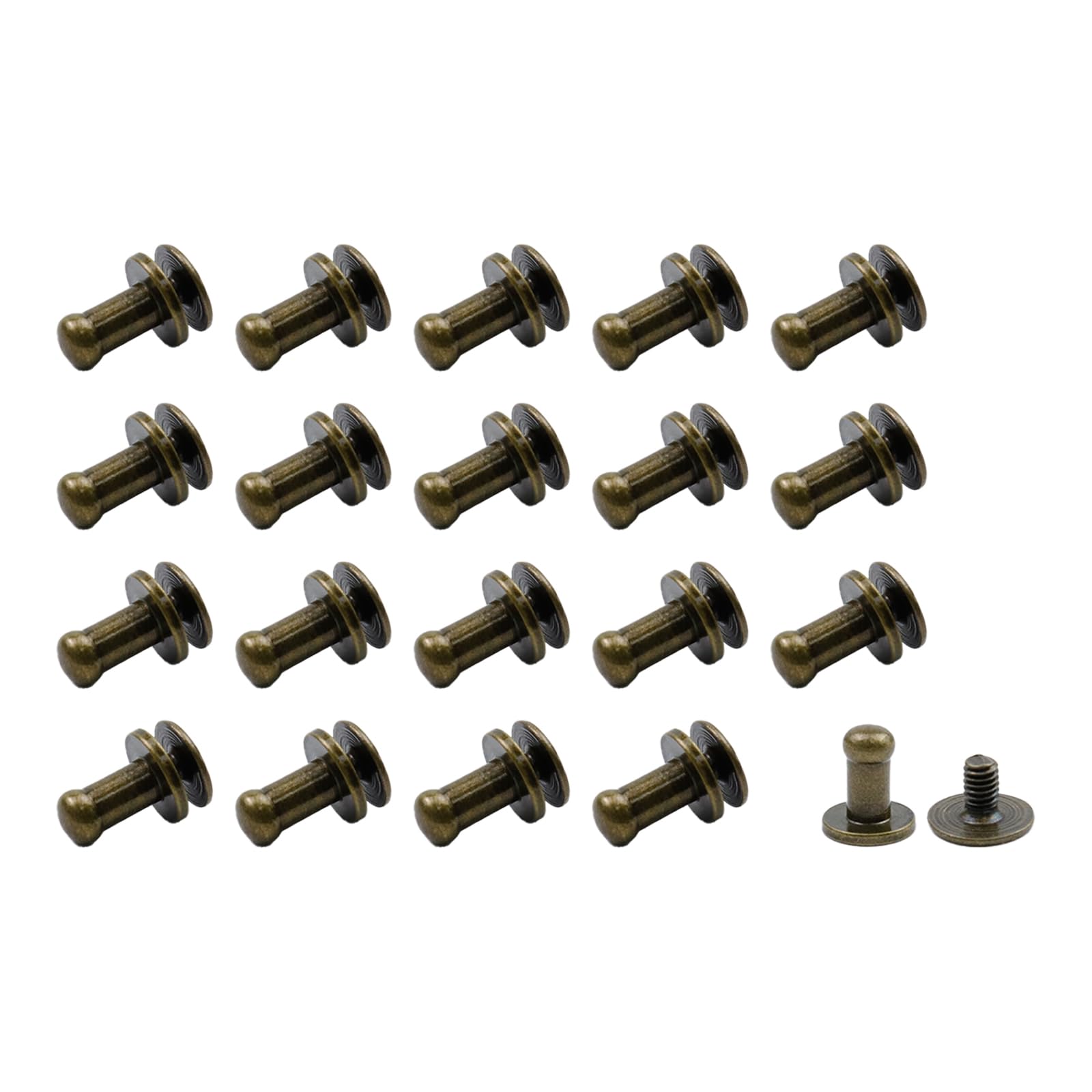 Amazon.com: MY MIRONEY Antique Bronze 0.16" Round Head Button Stud ...