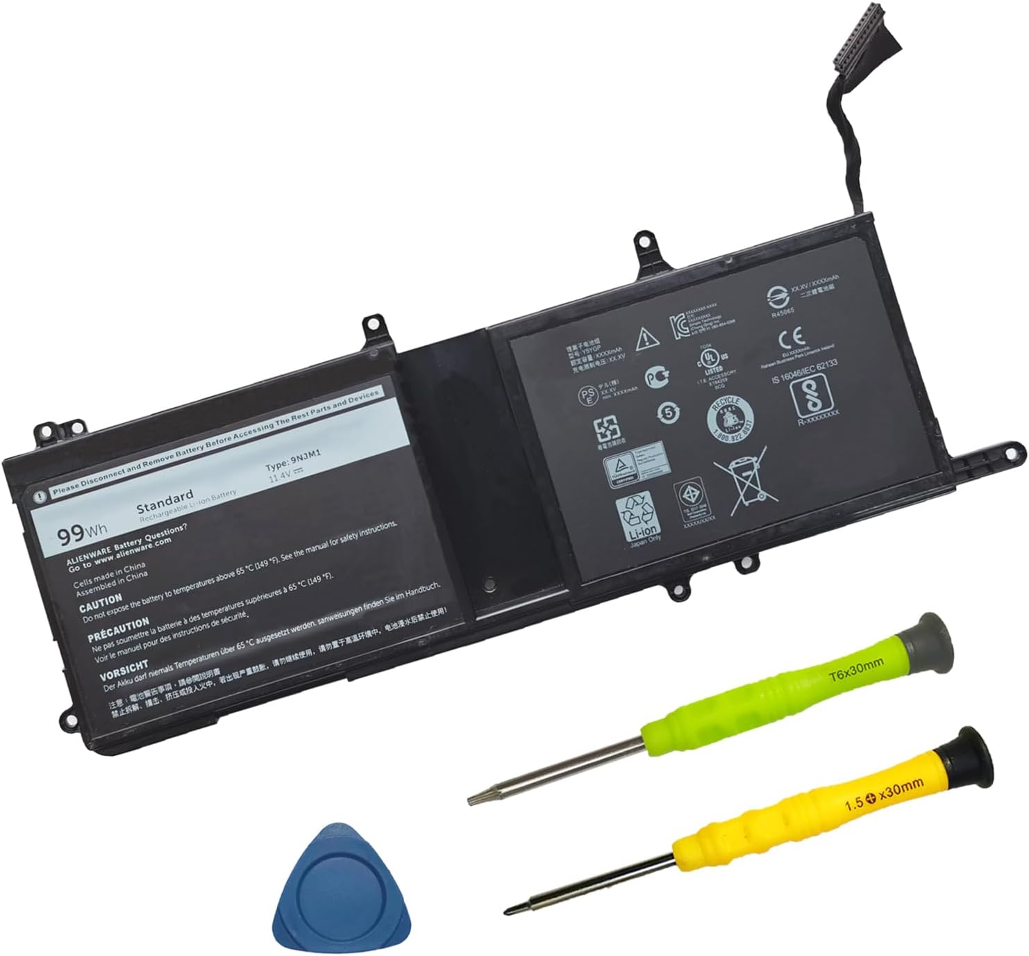 Amazon.com: Anepoch N1WM4 Laptop Battery Replacement for Dell Alienware ...