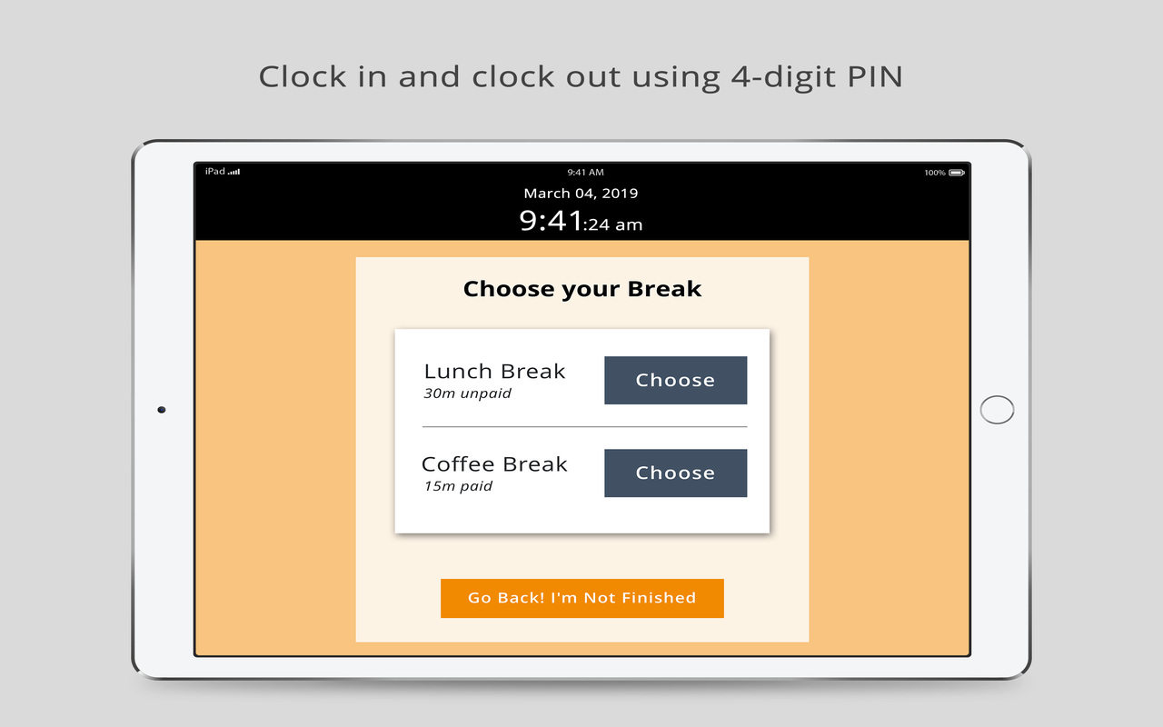 Time Tracker Kiosk by eBillity - App on Amazon Appstore