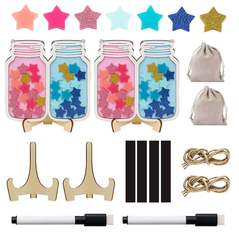 Snapklik.com : 2 Pcs Dual Magnetic Reward Jar, Star Reward Jar For Kids ...