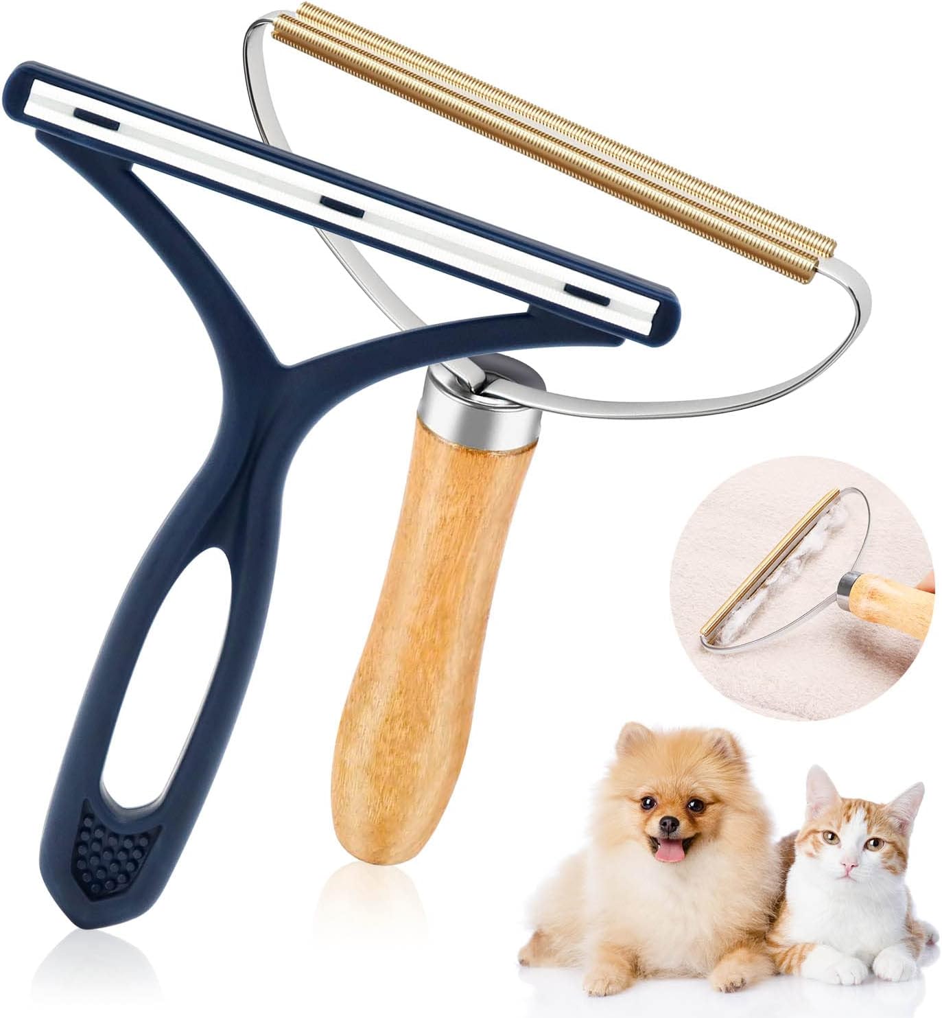 MOTONG 1 Pack Lint Remover, Double Carpet Scraper Manual Brush Tool ...