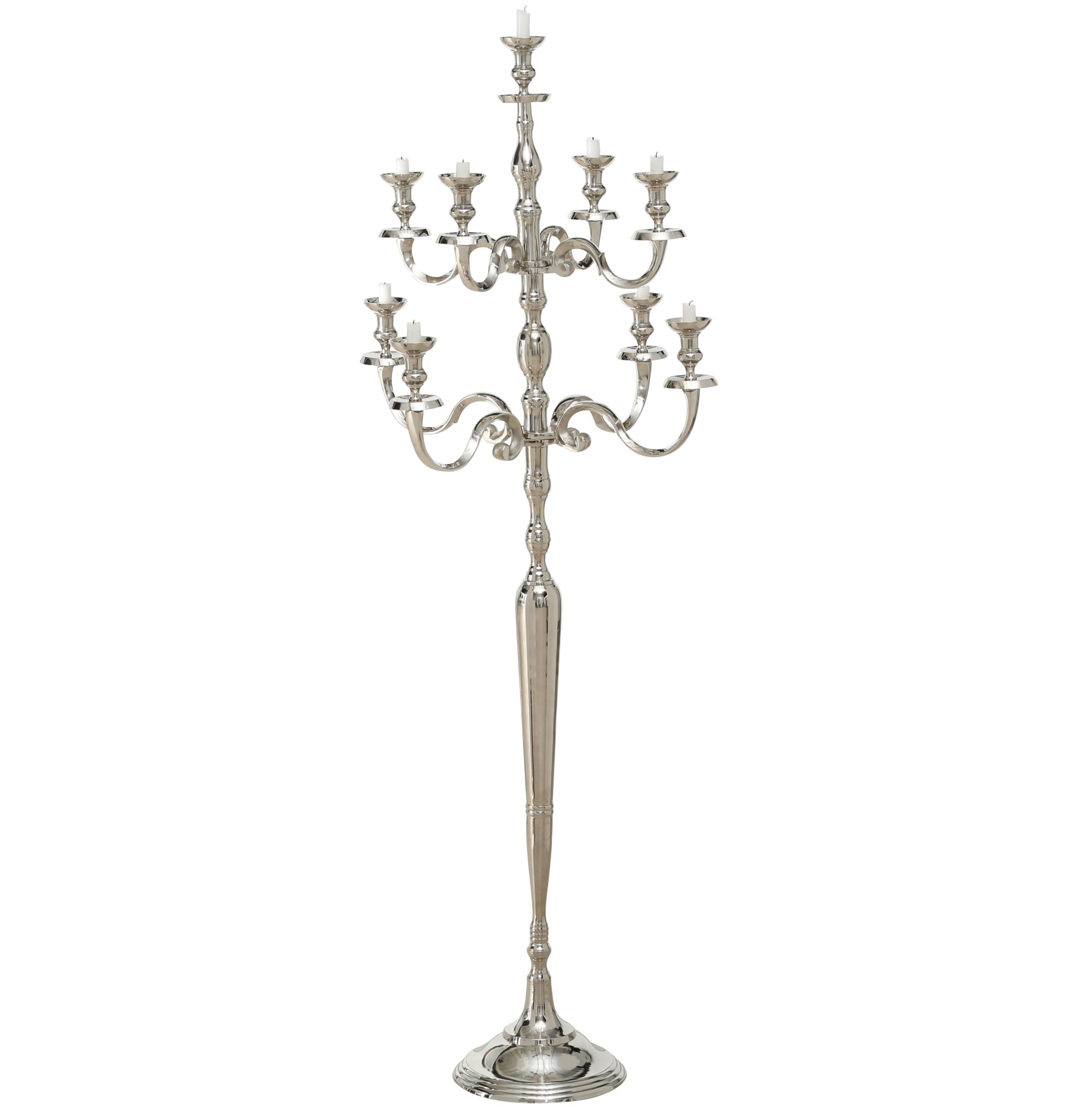 Tall Silver Candelabras Sophisticated Tall Silver Candelabra