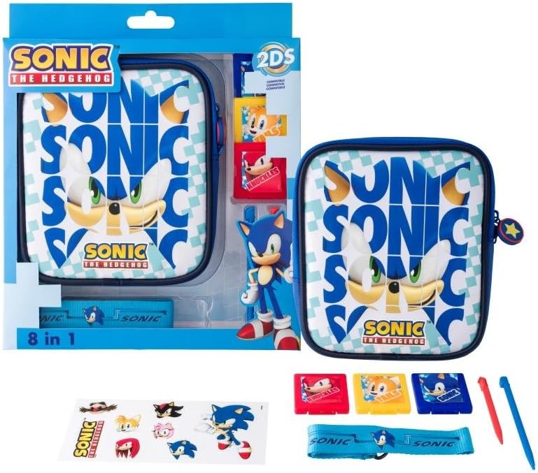 Sonic The Hedgehog 8-in-1 Accessory Pack (Nintendo 2DS) : Amazon.co.uk ...