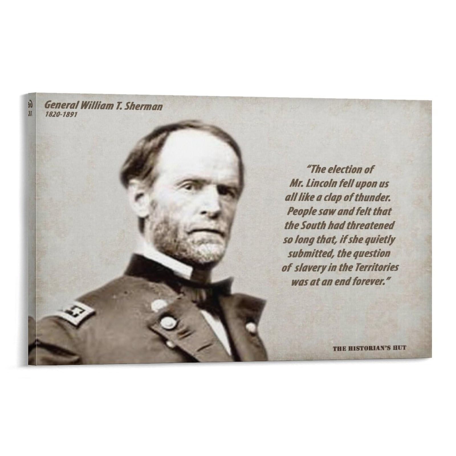 General Sherman Quotes Civil War Baseball Cards: Lee And Sherman