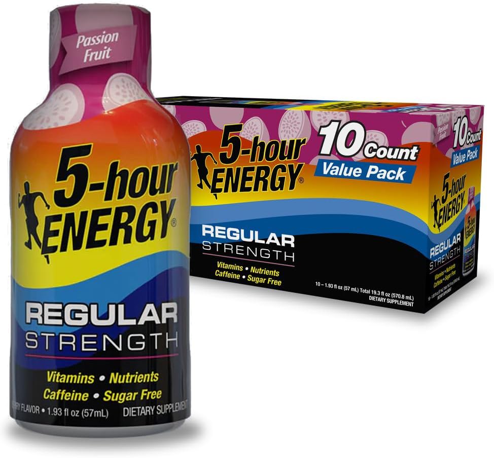 Amazon.com: 5-hour ENERGY Shot, Regular Strength, Berry 1.93 Ounce, 12 ...