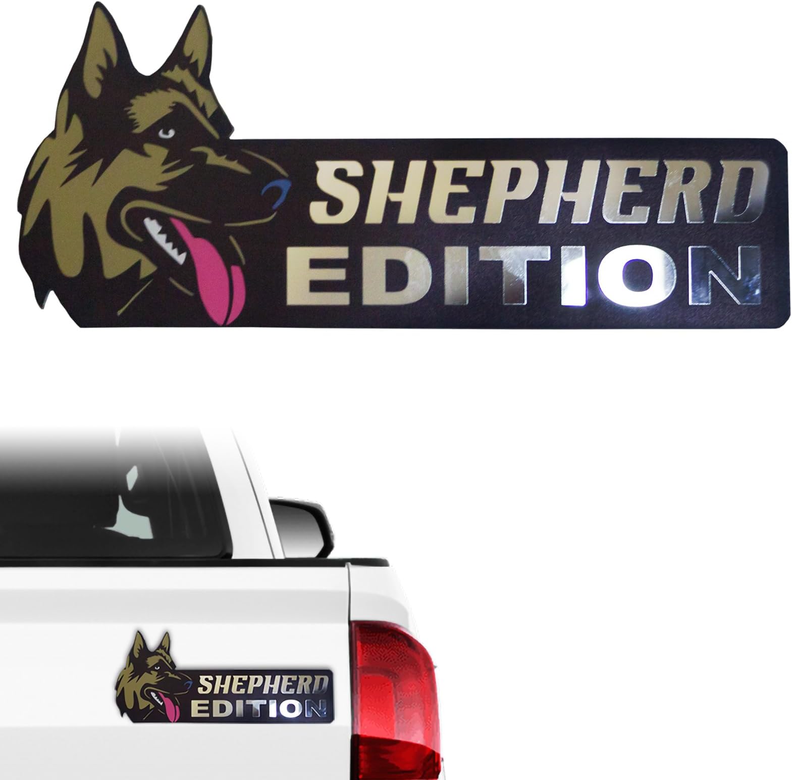 Amazon.com: Dog Edition Car Badges, 3D Dog Car Badge Laser Cutting Car ...