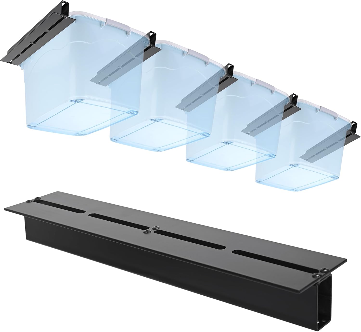 Amazon.com: Heevir Over head Garage Storage Rack, Ceiling Bin ...