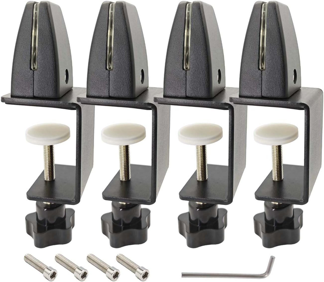 Amazon.com: Jhanw Sneeze Guard Support Clamp for 1/8" to 51" Thick ...