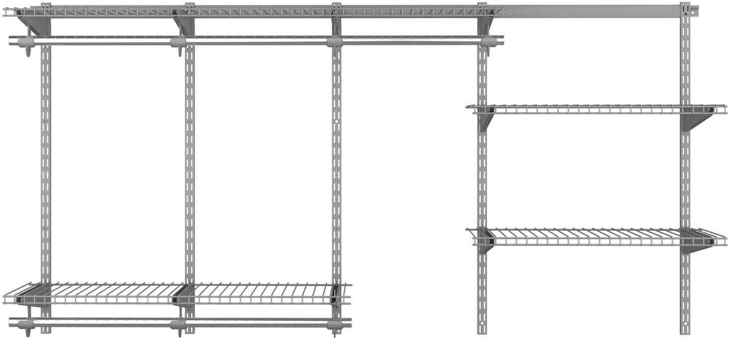 Amazon.com: Modern Design Wall-Mounted Closet Organizer Kit 3 to 6 Feet ...