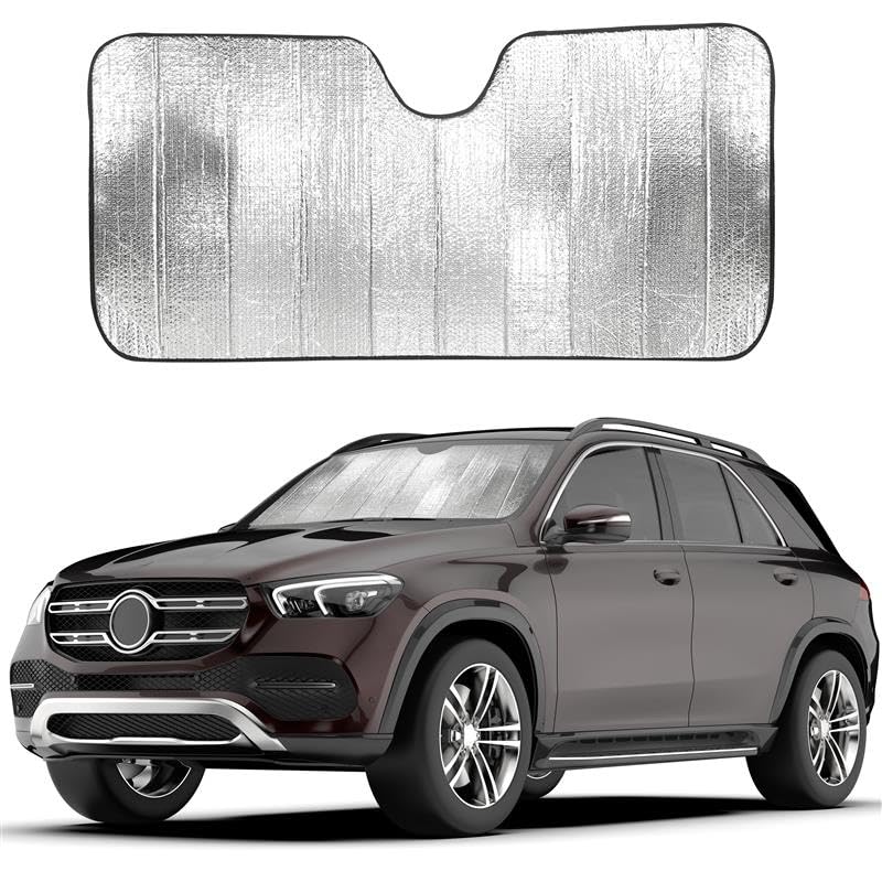 Amazon.com: EcoNour Accordion Car Windshield Sun Shade | Sun Visor for ...