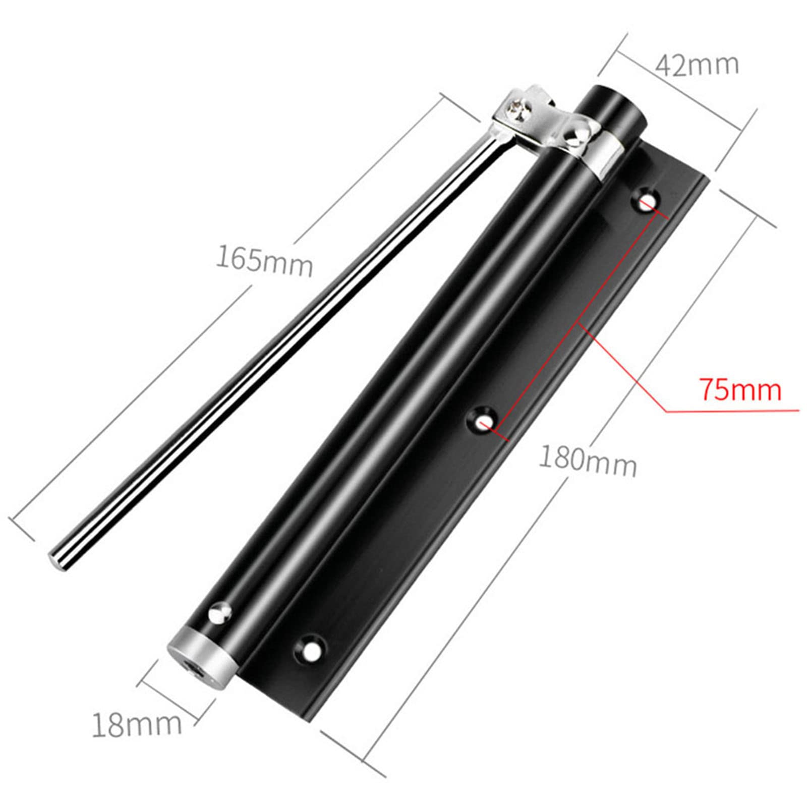 zeng Spring Door Closer, Stainless Steel Adjustable Automatic Door ...