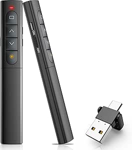 Presentation Clicker Wireless Slide Remote for Powerpoint Presentations ...