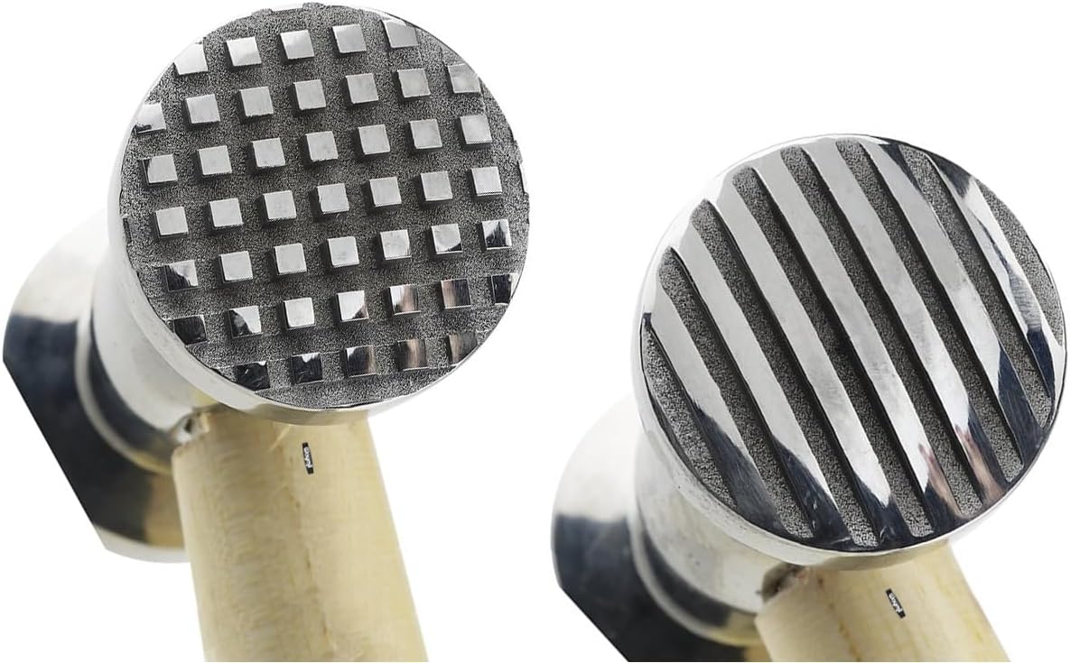 Amazon.com: Texturing Hammer Metal Surface Design Hammering Checkered ...