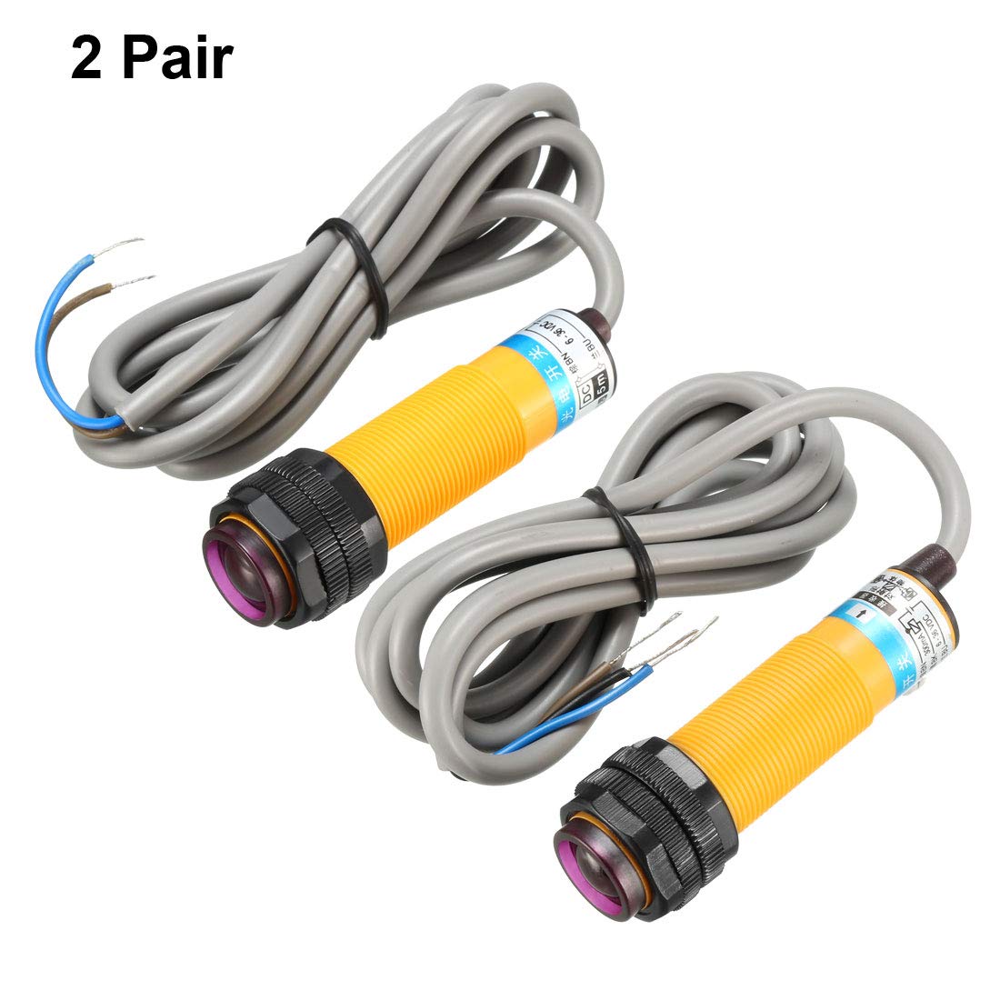 Snapklik.com : Uxcell 2 Pairs 300mA Infrared Ray Through-Beam ...
