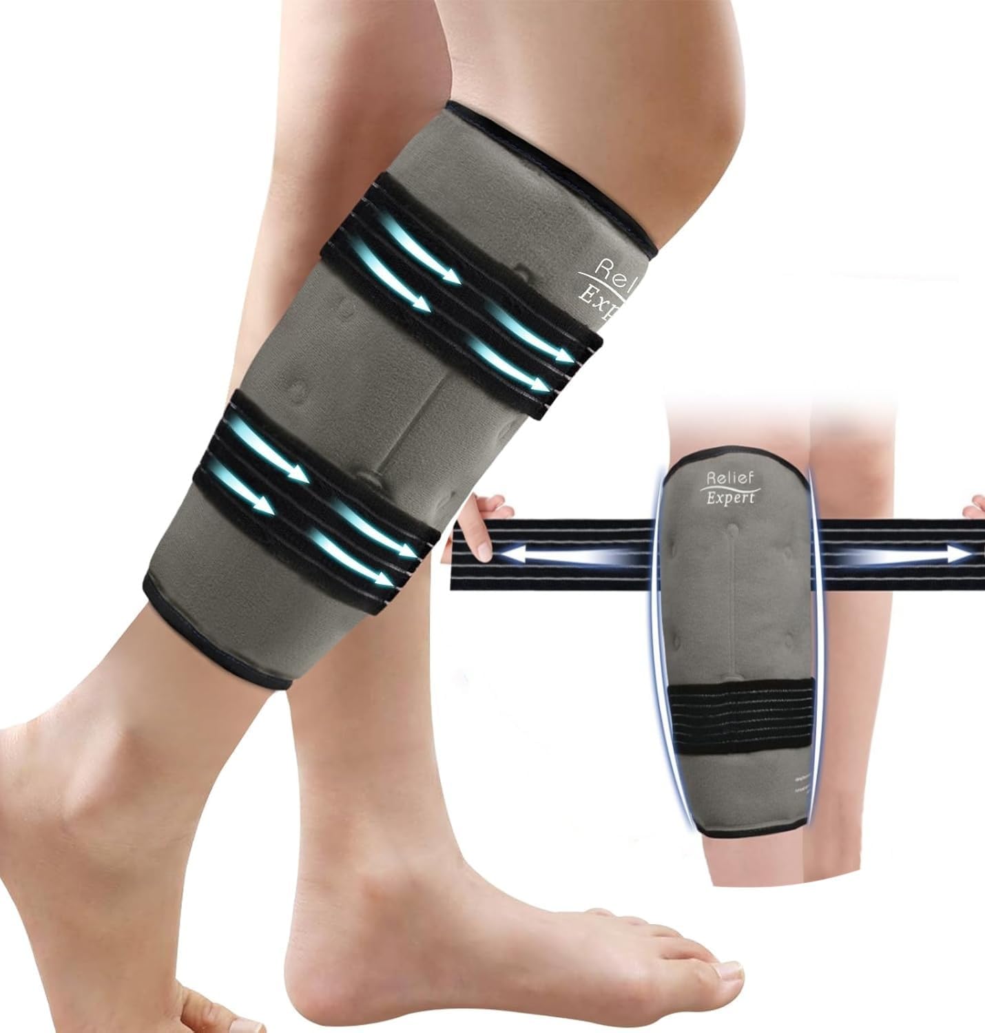 Amazon.com: NEWGO Shin Splint Ice Pack for Injuries, Calf Ice Pack Wrap ...