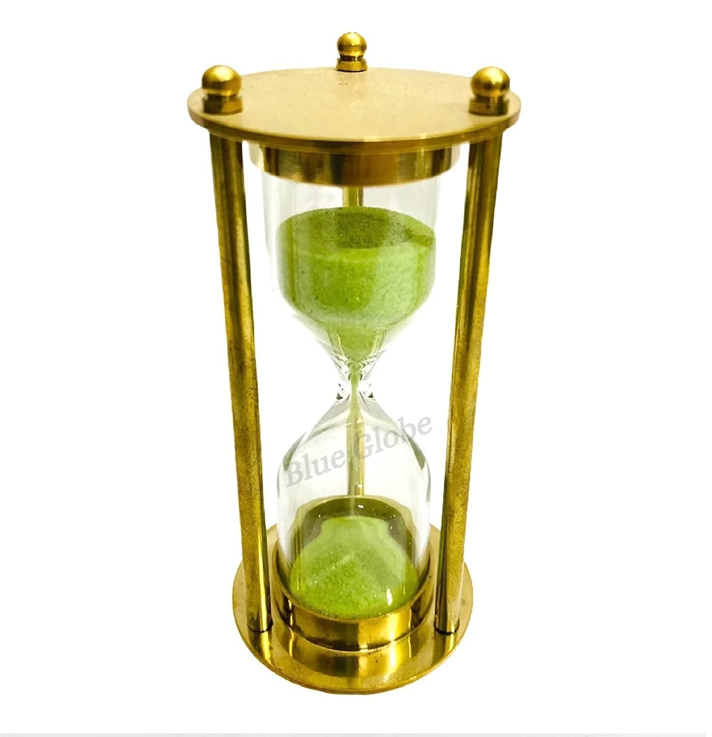 3 Min Nautical Brass Decorative Sand Timer Hourglass Vintage Brass Sand ...