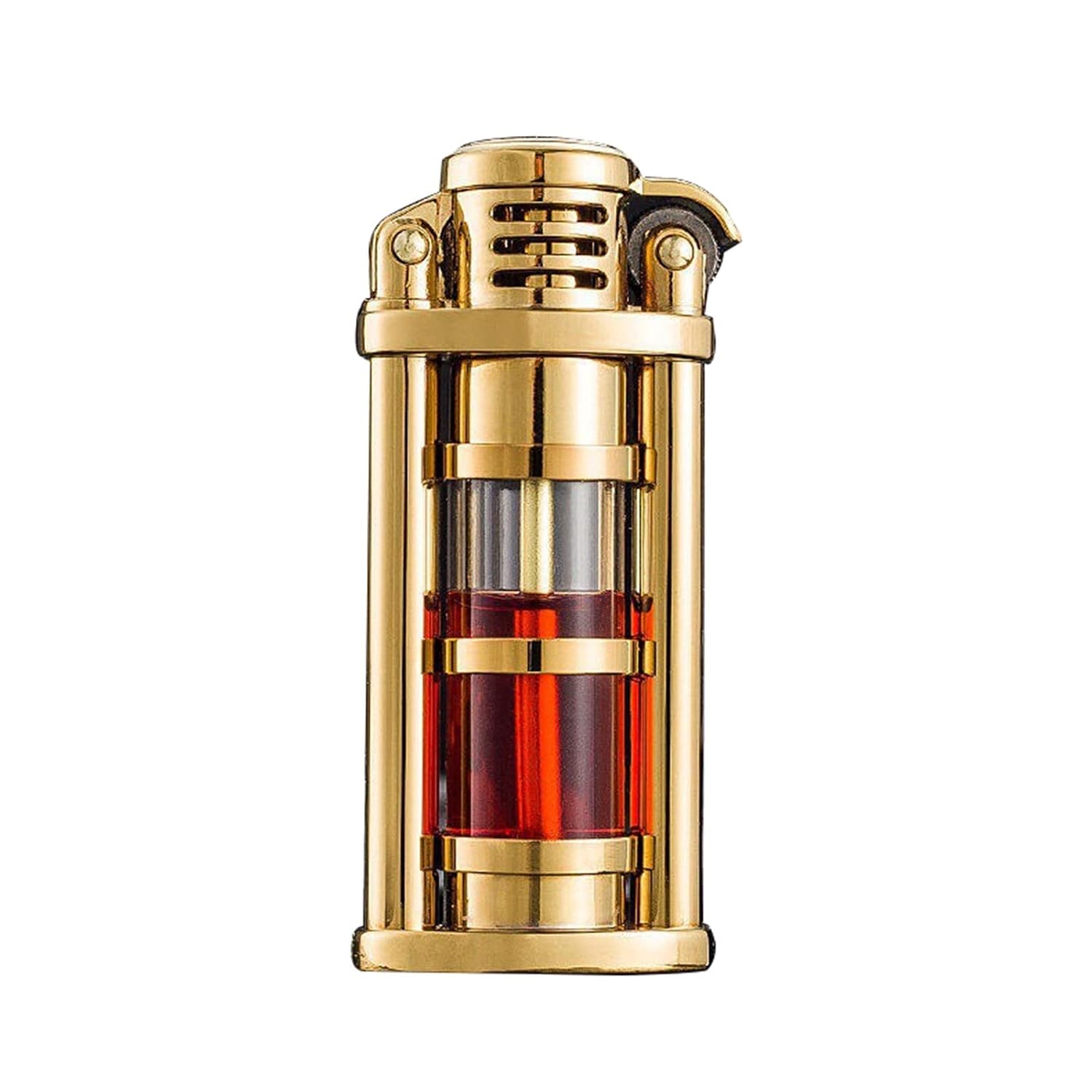 3NH® Vintage Antique Lighter, Brass Lighter with Visible Fuel Tank ...