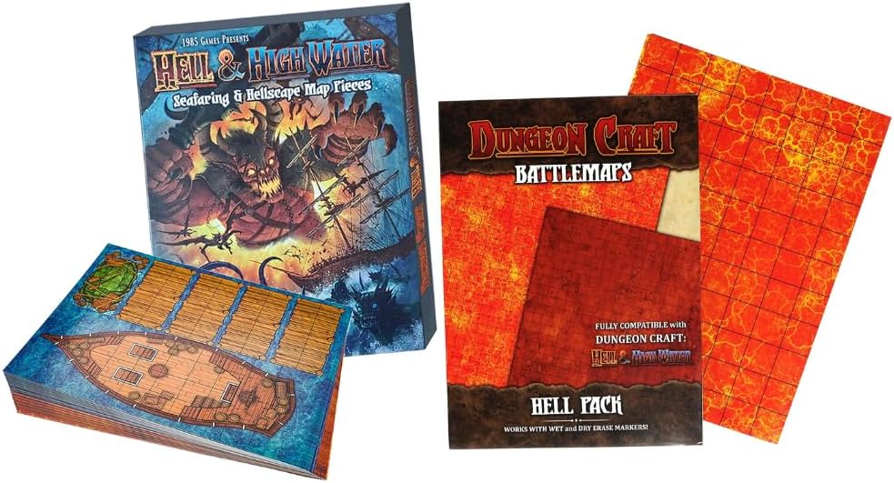 Amazon.com: Dungeon Craft Battle Mats Bundle: Double-Sided Wet & Dry ...