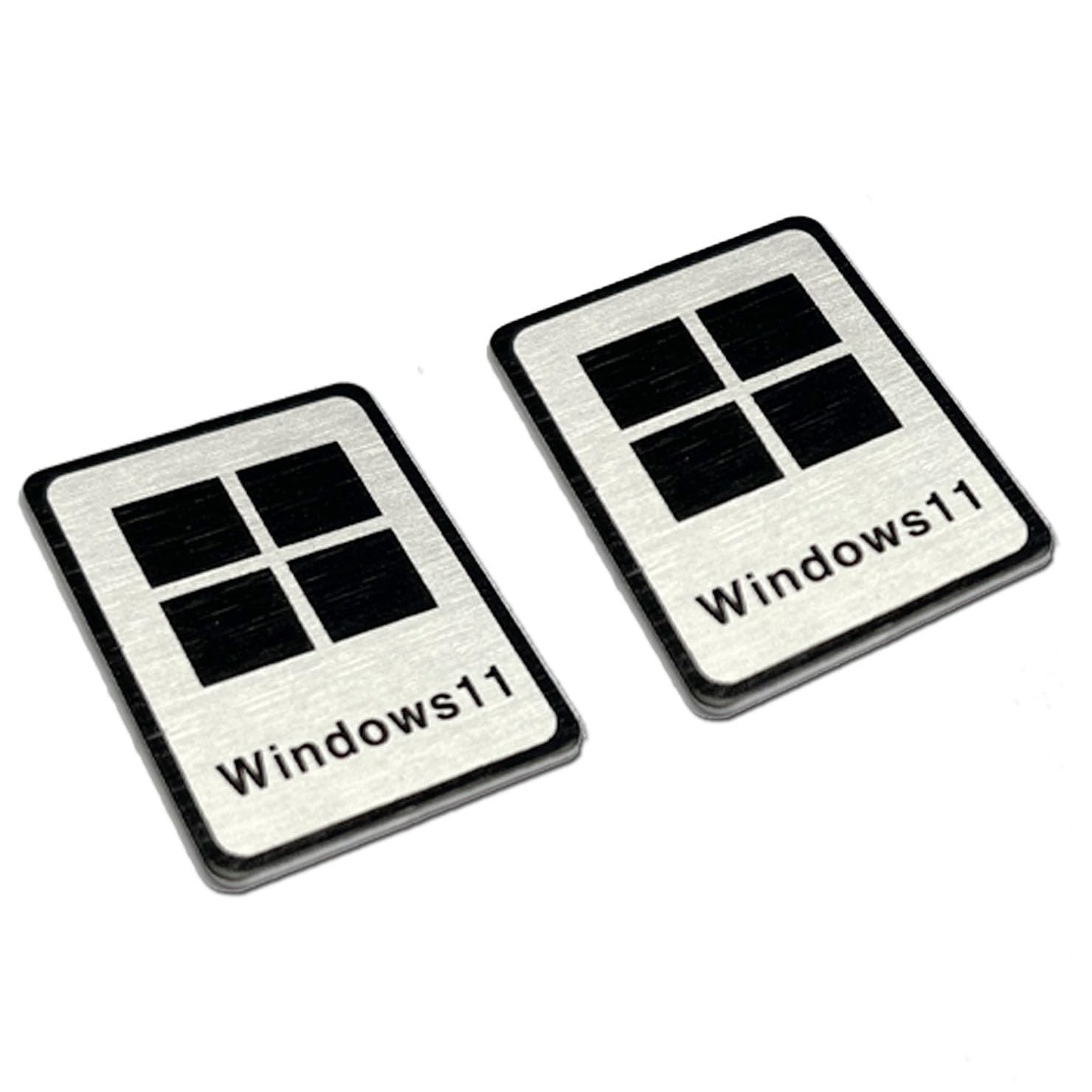 Amazon.com - Windows 11 Aluminum Sticker Set (Two Emblems)…