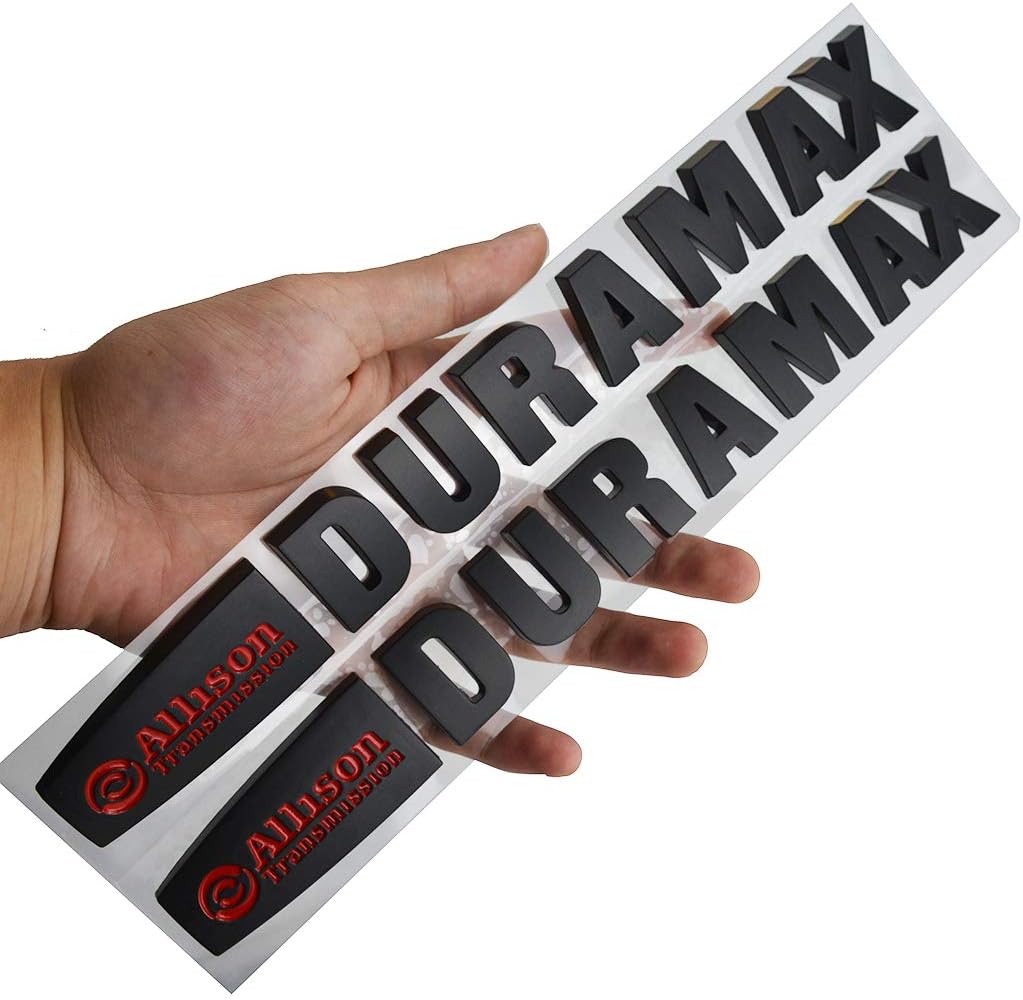 Amazon.com: 2pcs Allison Duramax Badges Emblems Compatible for Gm 2015 ...